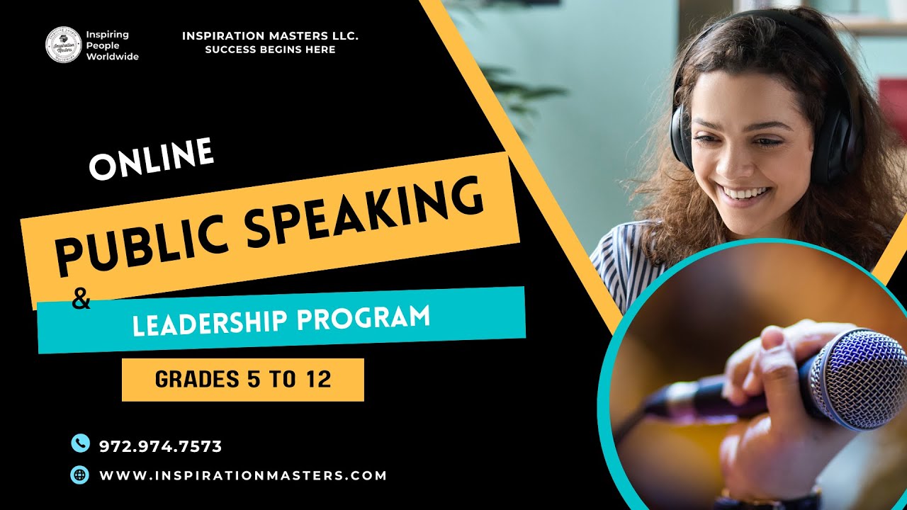 Public Speaking and Leadership Programs - Online For Grades 5 to 12 ...