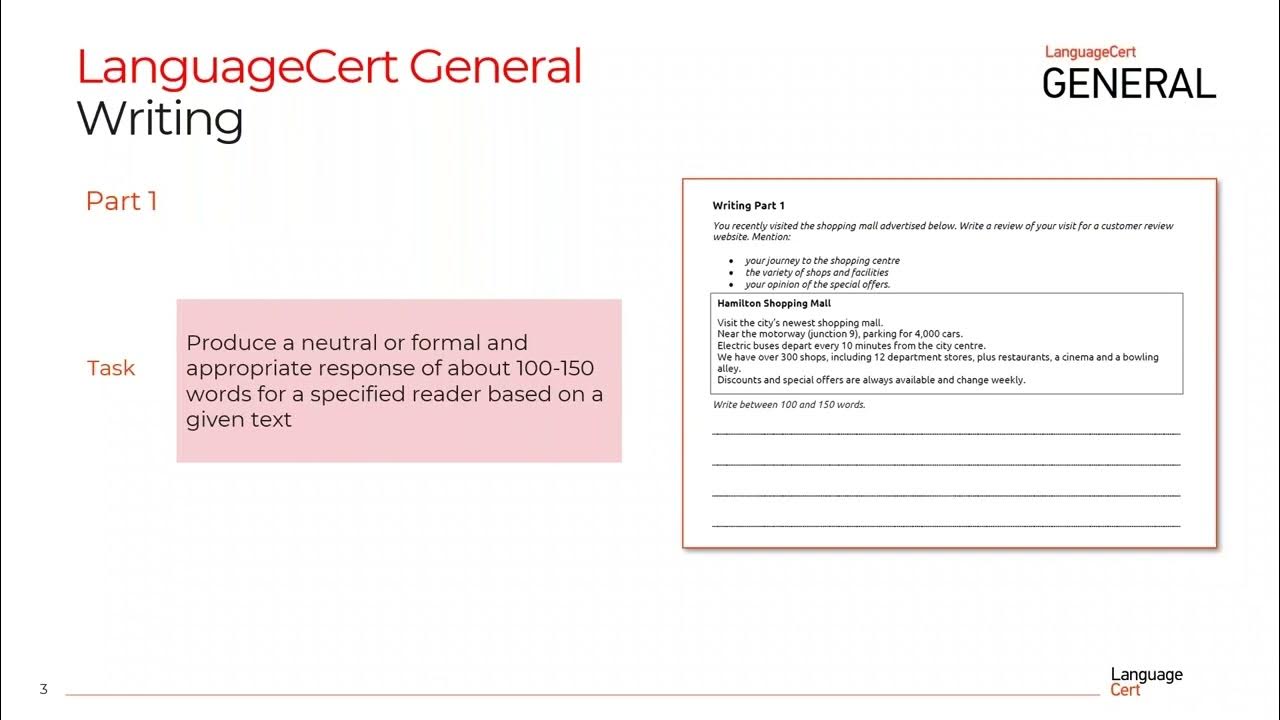 LanguageCert General Writing - YouTube
