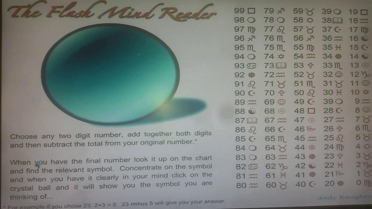 The Flash Mind Reader - YouTube