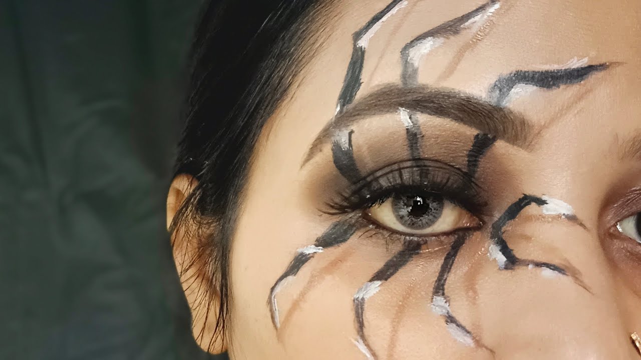 spider_man helloween 3Dsipder eye /how to do spider eye makeup #hal - YouTube