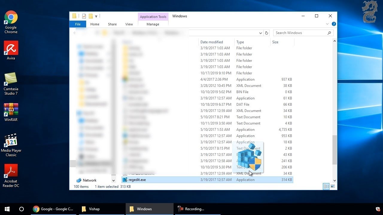 How to add the Registry Editor (Regedit) to taskbar in Windows 10 - YouTube
