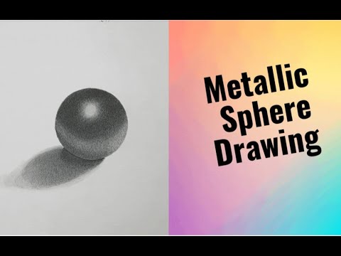 Drawing a Metallic Sphere with GRAPHITE! Reference by@PencilPerceptions ...