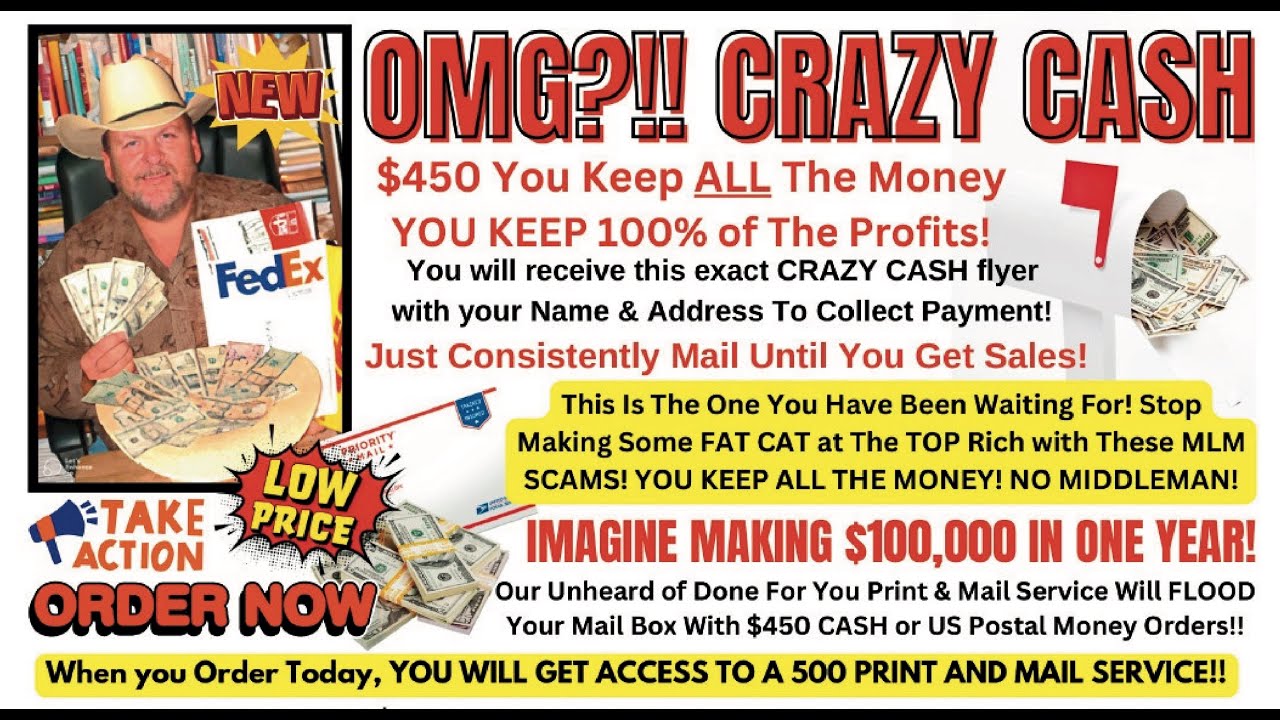 Crazy Cash Mail Order System - YouTube