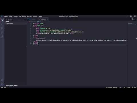 Como colocar quebra de linha Automática no VS CODE - YouTube