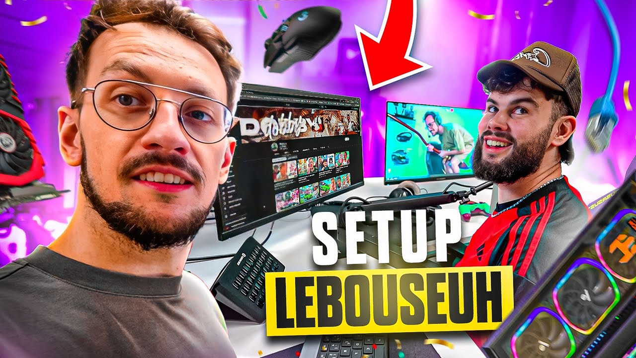 LE SETUP DE LEBOUSEUH AU NOUVEAU LOCAL ! (Il est au max) - YouTube