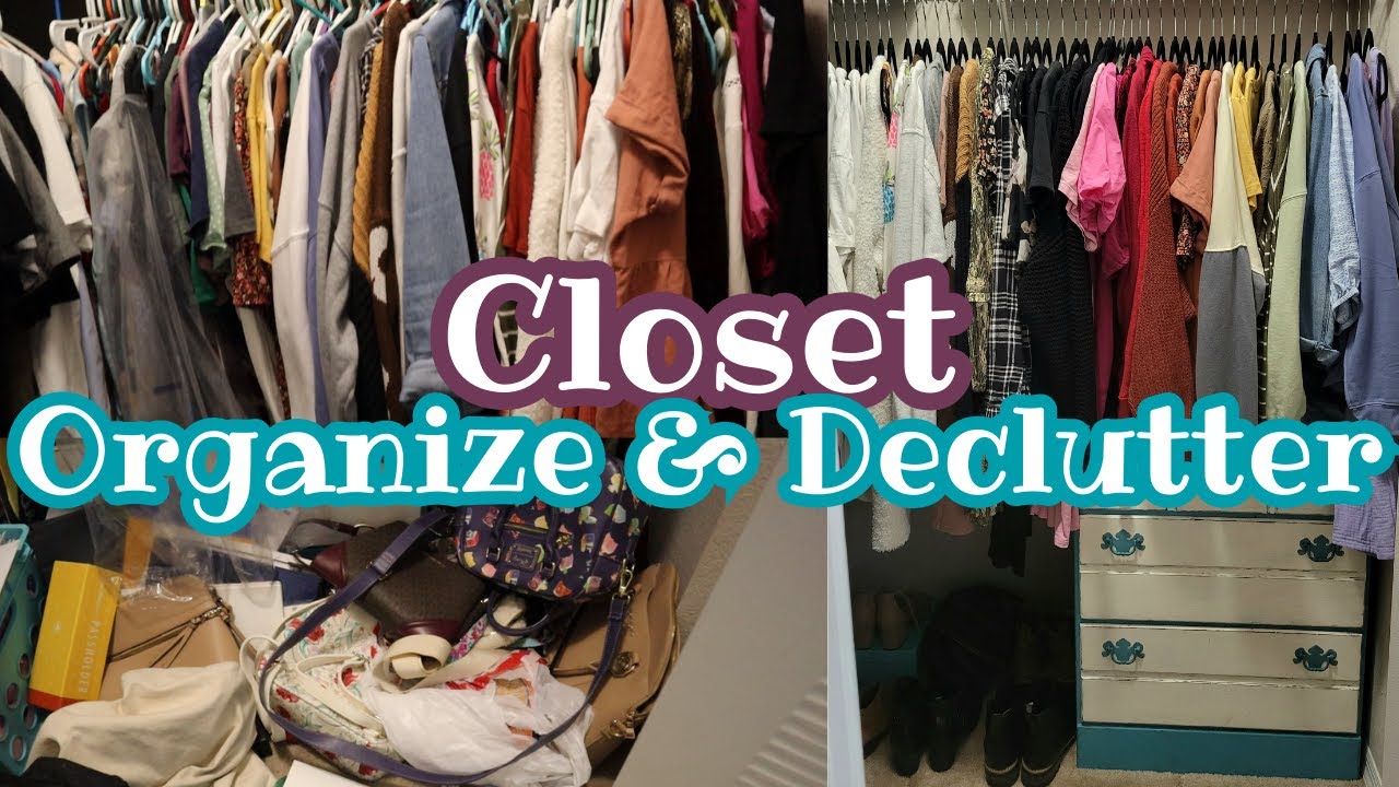 *EXTREME* Closet Organize & Declutter | Small Closet Organization Ideas & Tips - YouTube