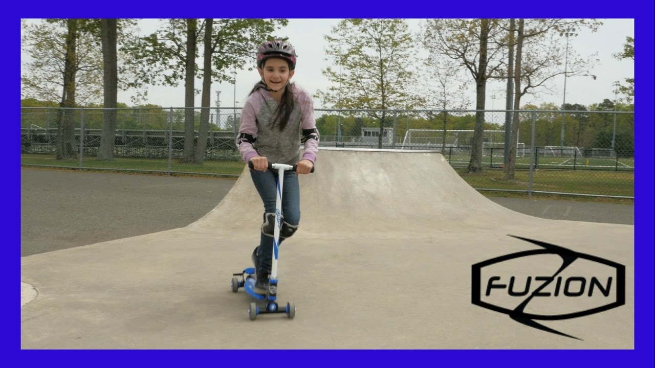 FUZION SPORT 4-WHEEL CARVING SCOOTER - YouTube