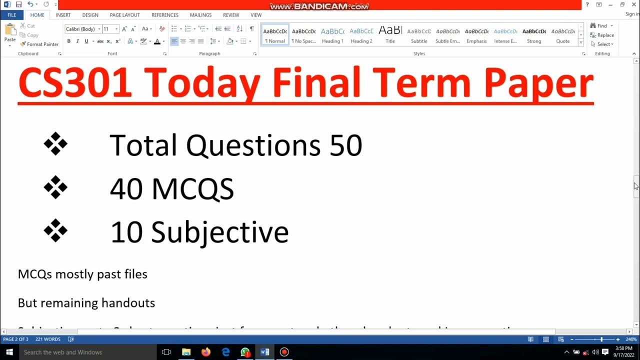 CS301 final term preparation,CS301 Final Term Preparation Important Topic,CS301 FinalTerm Past ...