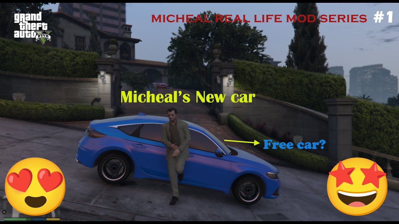 Micheal's New Car|Micheal Real Life Mod Series-1|Gta V ...