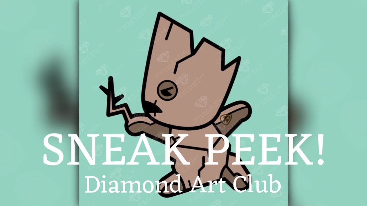 SNEAK PEEK!! Groot by Marvel and Diamond Art Club! - YouTube