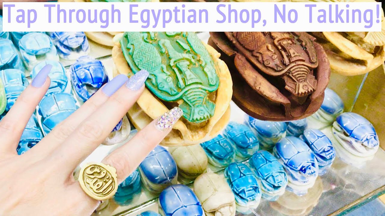 ASMR * Egyptian Figurine Shop Tap-Through! * Fast Tapping & Scratching ...