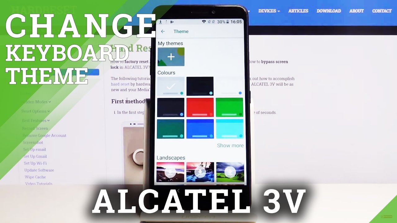 How to Change Keyboard Theme in ALCATEL 3V – Personalize Keyboard Look ...