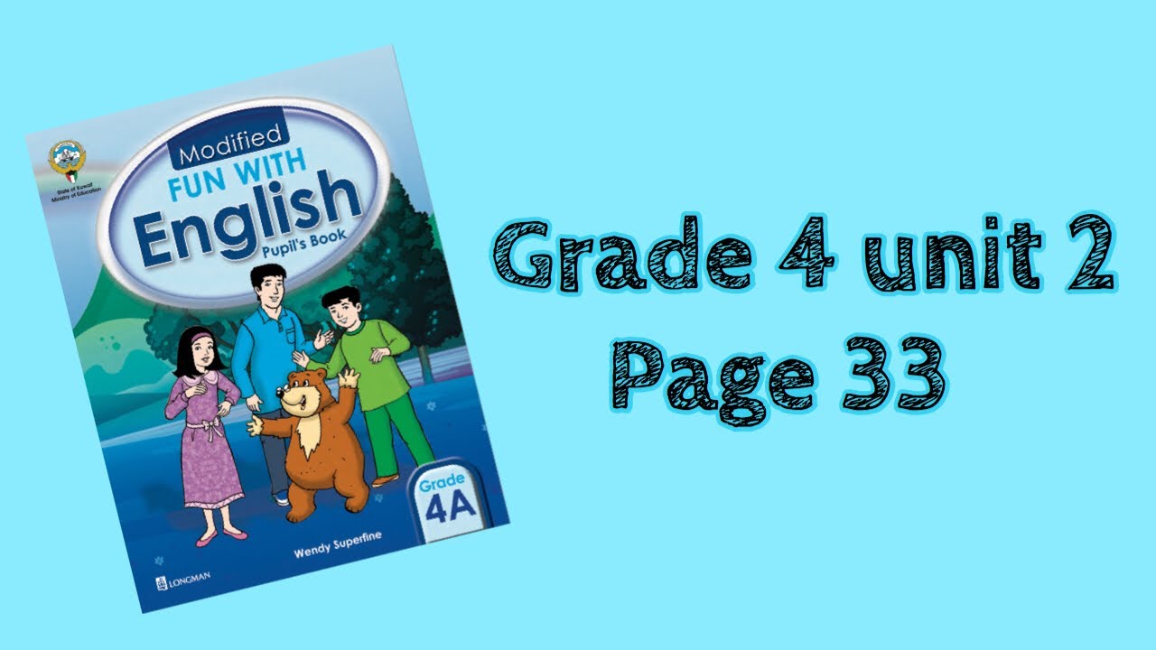 Grade 4 unit 2 page 33 - YouTube