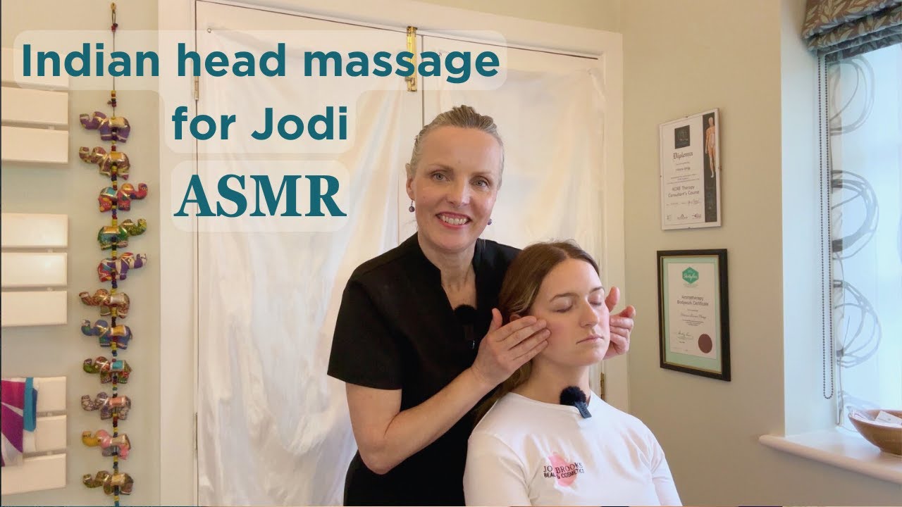Divine ASMR Indian Head Massage with Jodi + Stomach Rumbles! Real ...