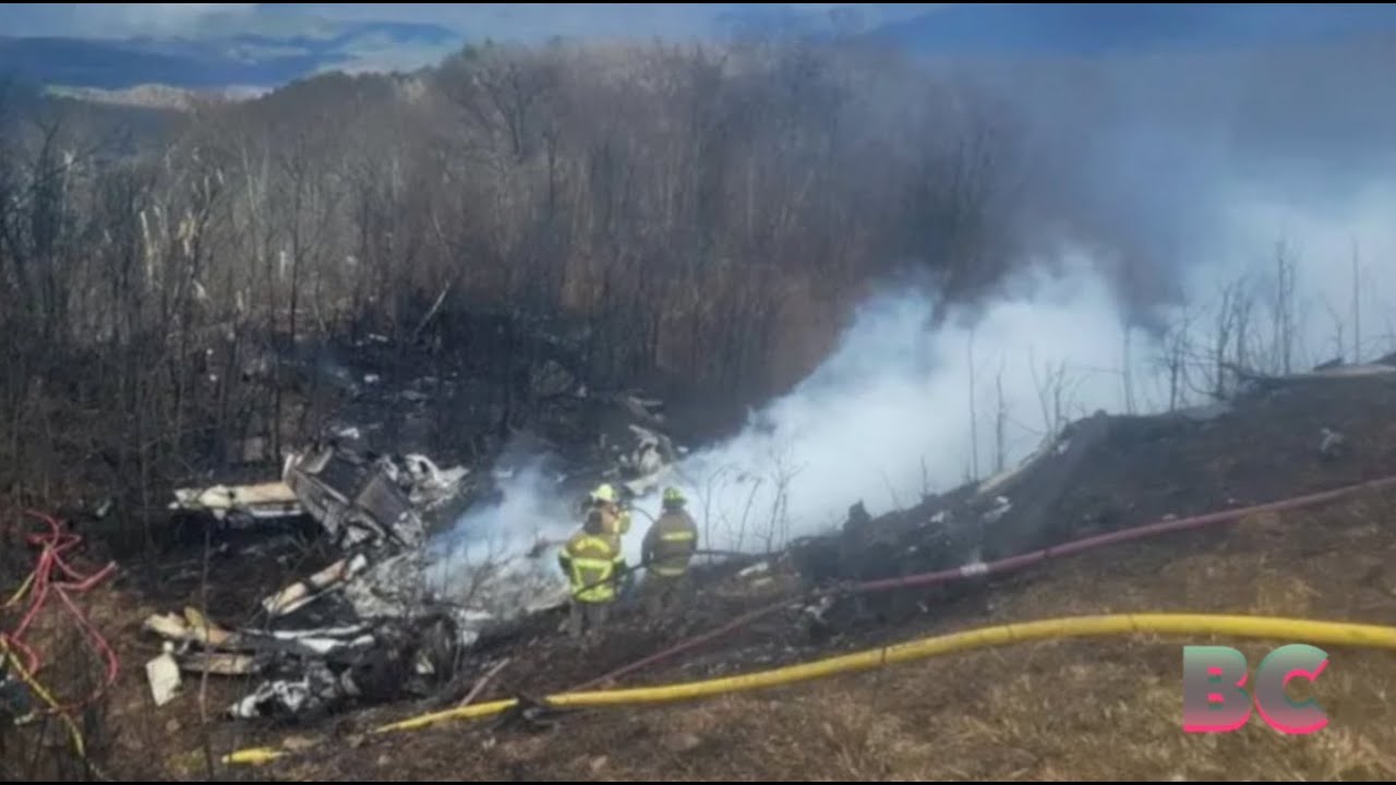 Five killed when small jet crashes into hillside while attempting ...