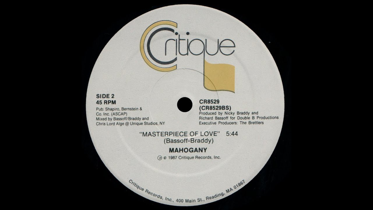 Mahogany - Masterpiece Of Love - Vocal '87 - YouTube