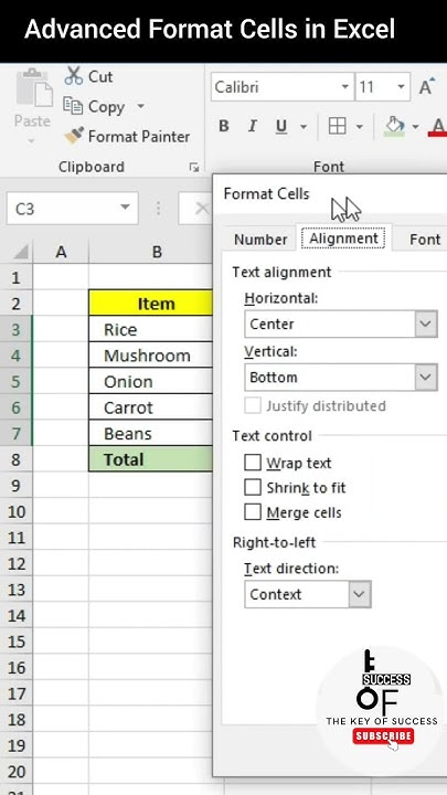 Advanced Format Cells In Excel Excel Shorts Exceltutorial Msexcel Exceltips