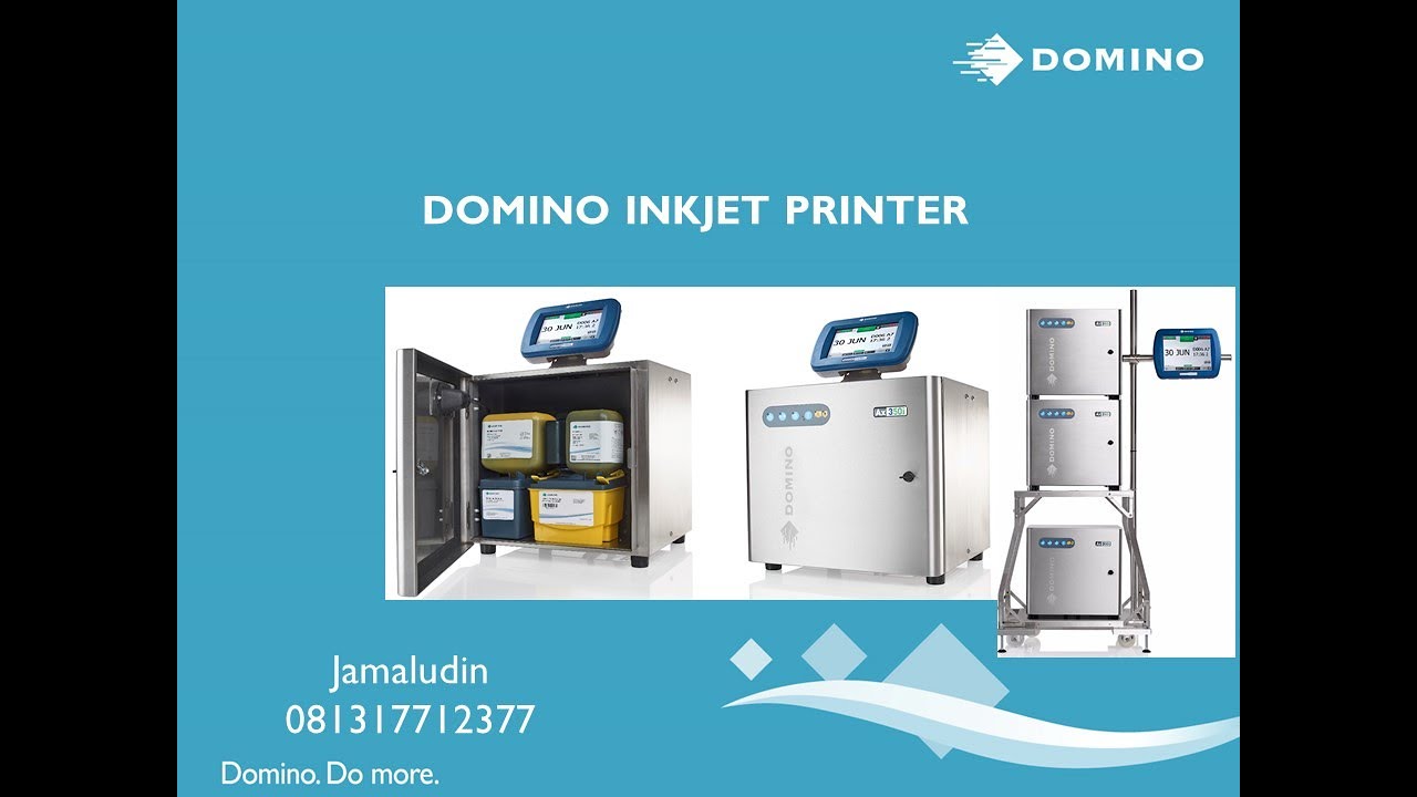 Mesin Inkjet Printer Domino AX150i, A120i, A200+ - YouTube
