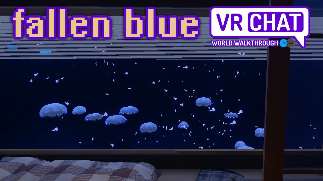 fallen blue - VRChat World Walkthrough - YouTube