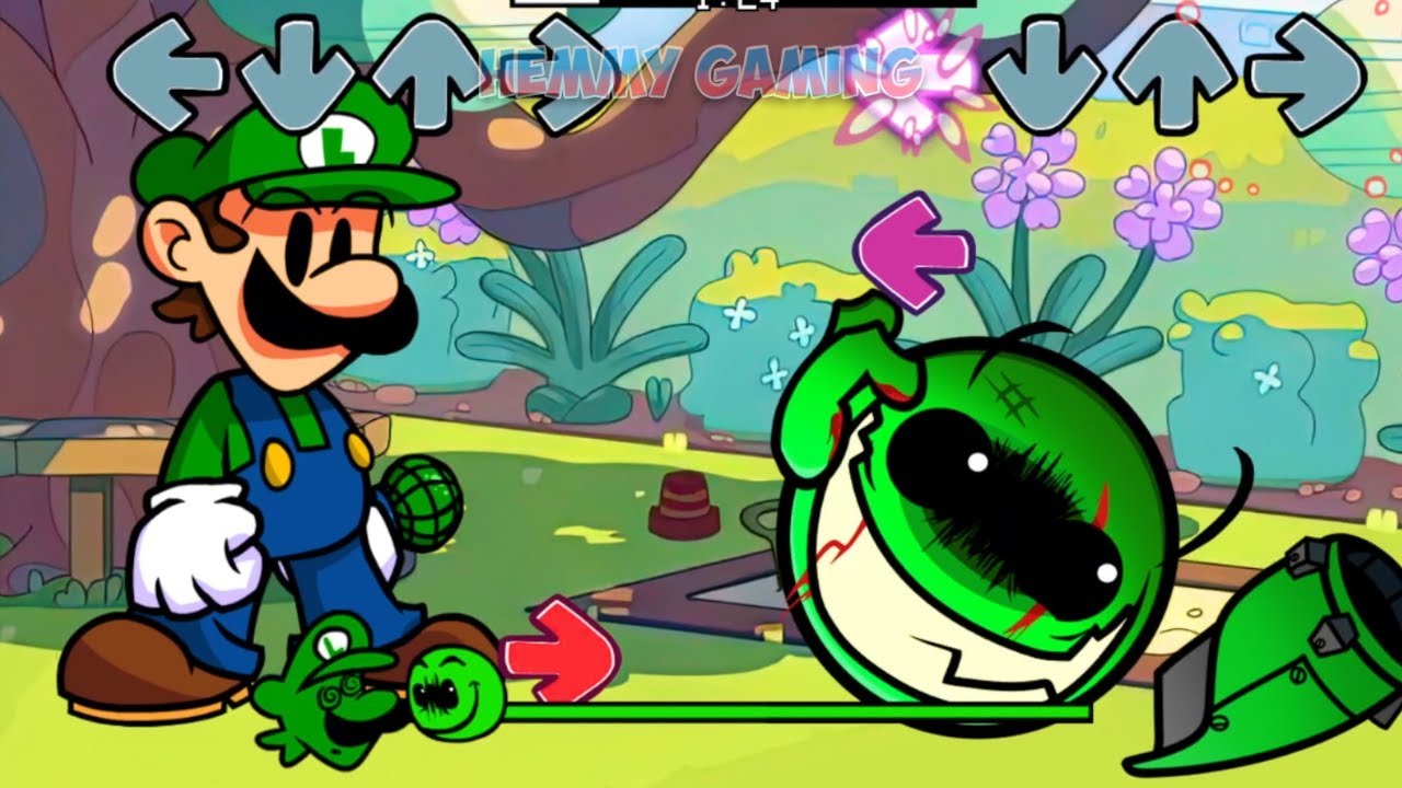 [SWAP] FNF NEW Geometry Dash 2.3 vs Mario All Phases Sings Can Can ...