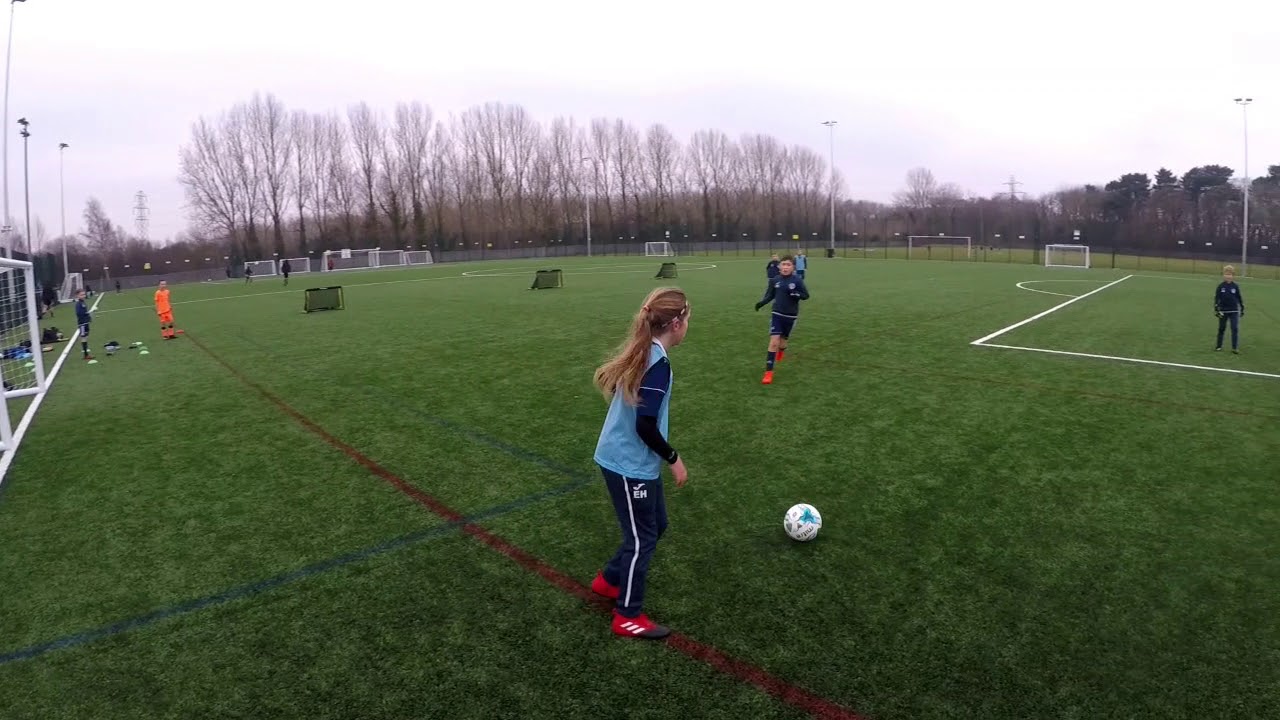 Soccer 2 v 2 recovery run game - YouTube