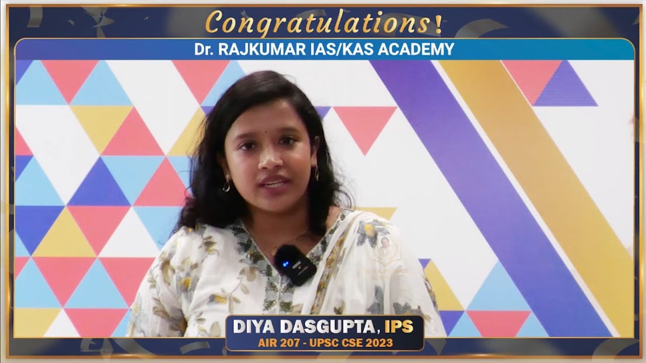 From Dreams to Reality: Diya Dasgupta's (IPS) UPSC CSE Journey | Dr ...