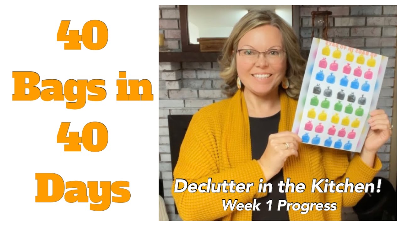 40 Bags in 40 Days Challenge 2023 | Week 1 | Kitchen Declutter ...