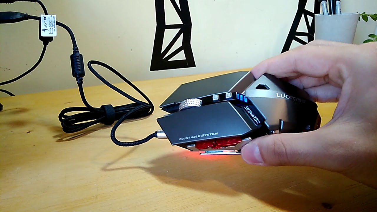 Luom G50 gaming mouse - by GearBest.com - YouTube