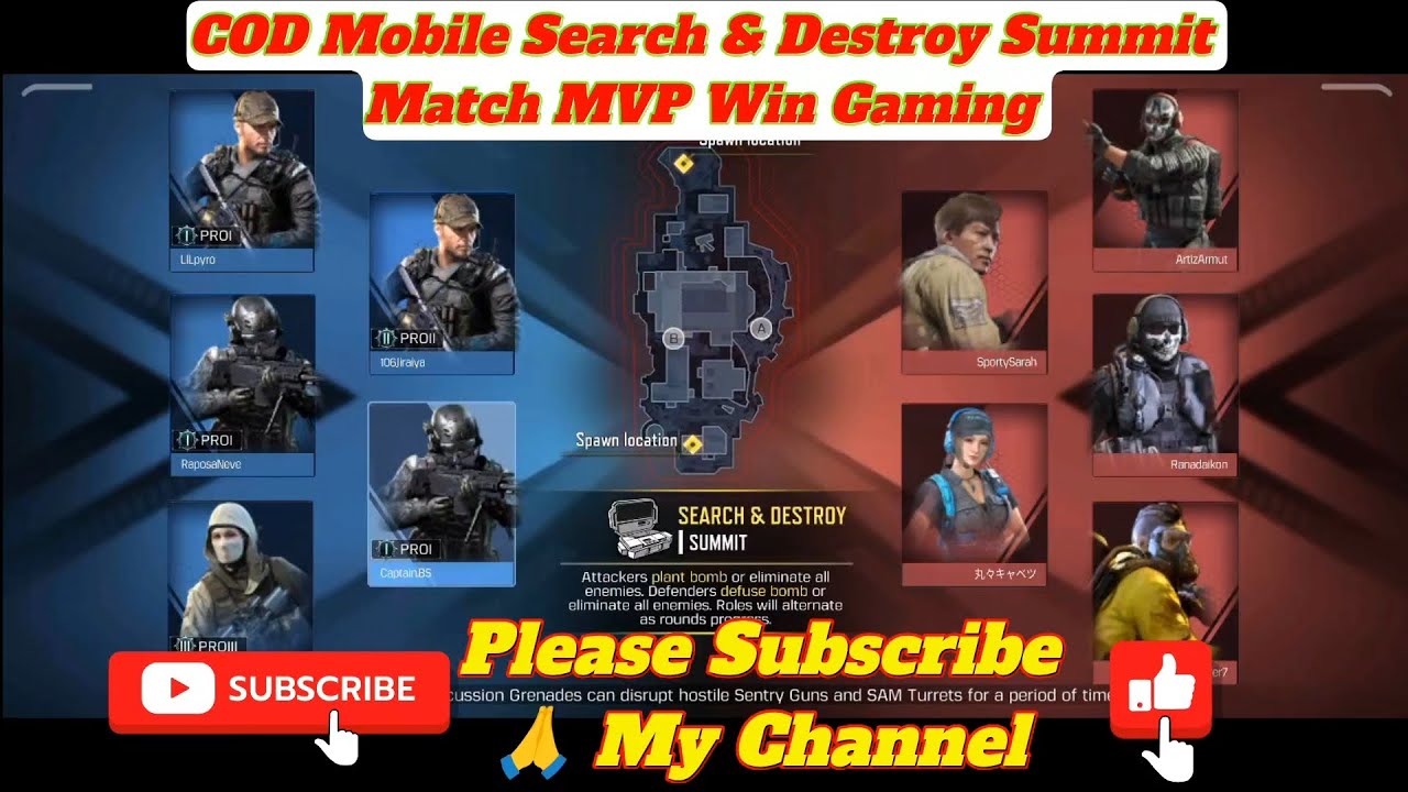 cod mobile summit match mvp win gaming | cod mobile gameplay - YouTube