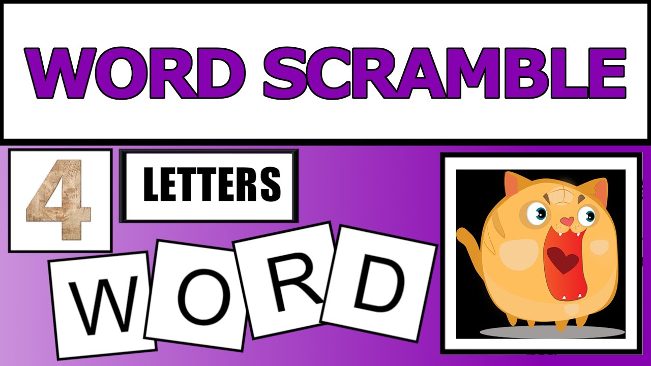 4-Letter Scrambled Words- 68 |Jumbled Word Game | Guess the Word Game ...