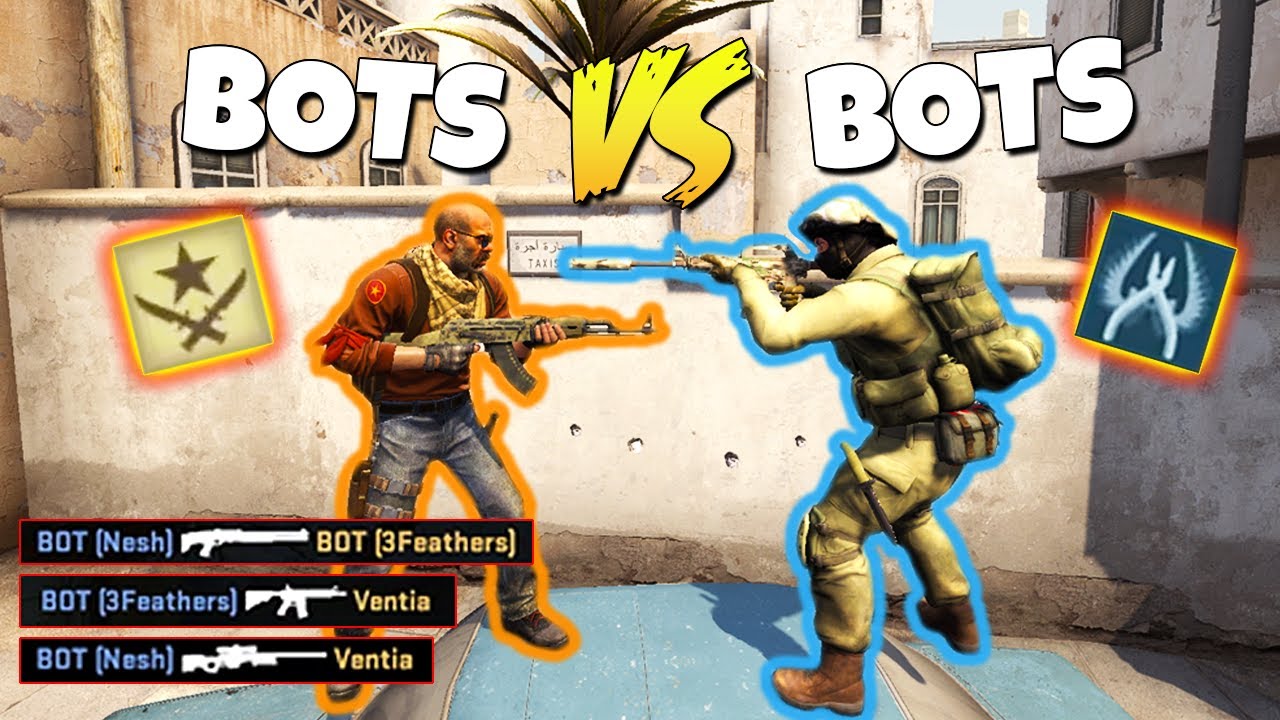 Bots VS Bots - CS:GO Funny & Crazy Moments - YouTube