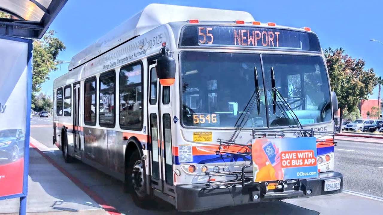 OCTA 2008 New Flyer C40LFR #5125 Route 55 to Newport Transportation ...