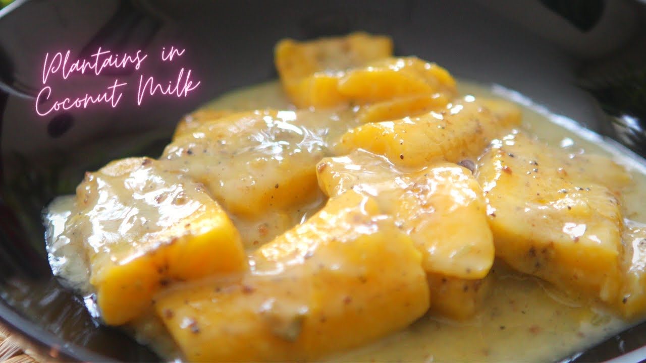 Plantain in Coconut Milk - Swahili Ndizi Tamu - Easy and Delicious ...