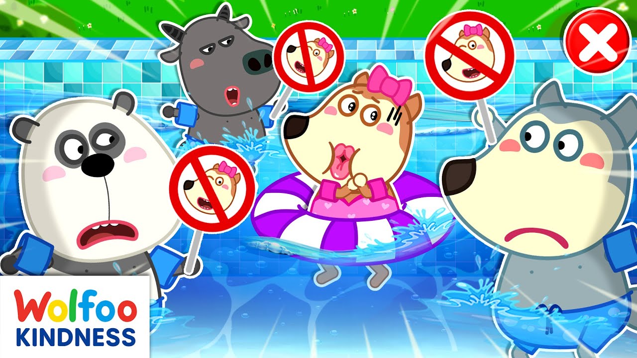 Wolfoo’s Friendly Pool Party 💦 Learn to Share and Be Kind Wolfoo Play ...