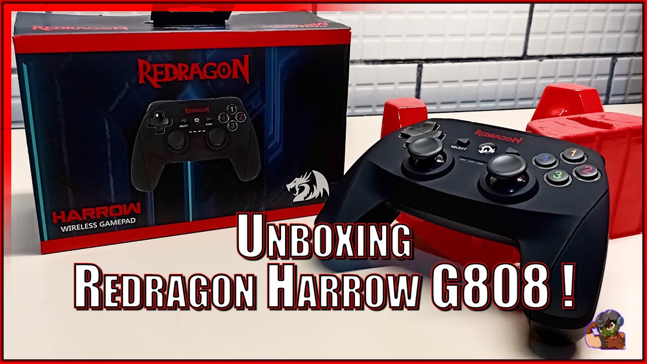 📦 Unboxing - Controle Redragon Harrow G808! l Seria o MELHOR CUSTO ...