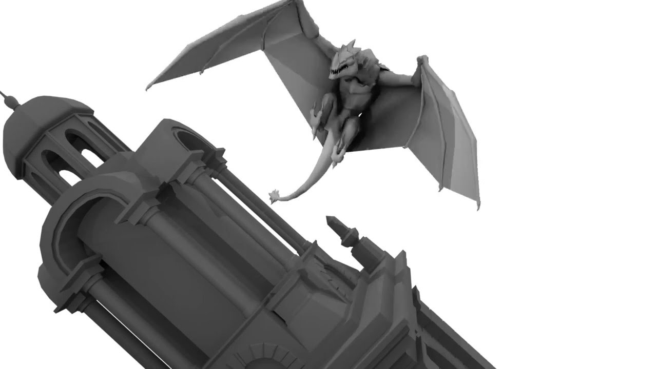 Dragon Landing Animation - YouTube