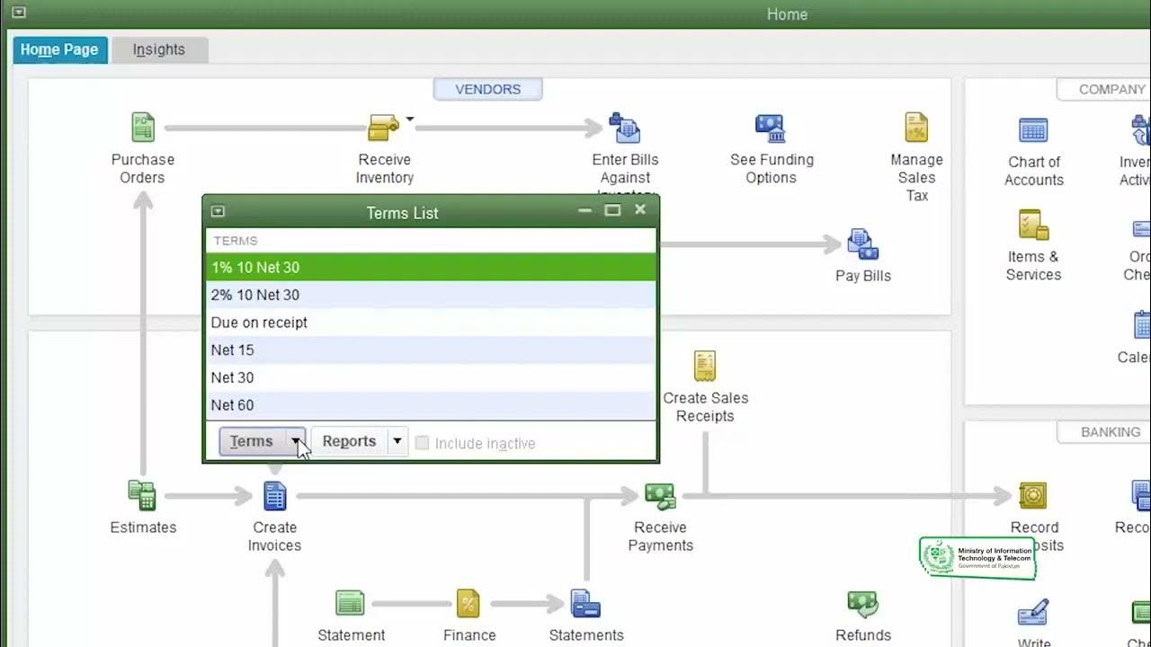 105 QuickBooks 104 Create A Payment Terms List Tutor Syed Hassan 105-quickbooks-104-create-a-payment-terms-list-tutor-syed-hassan