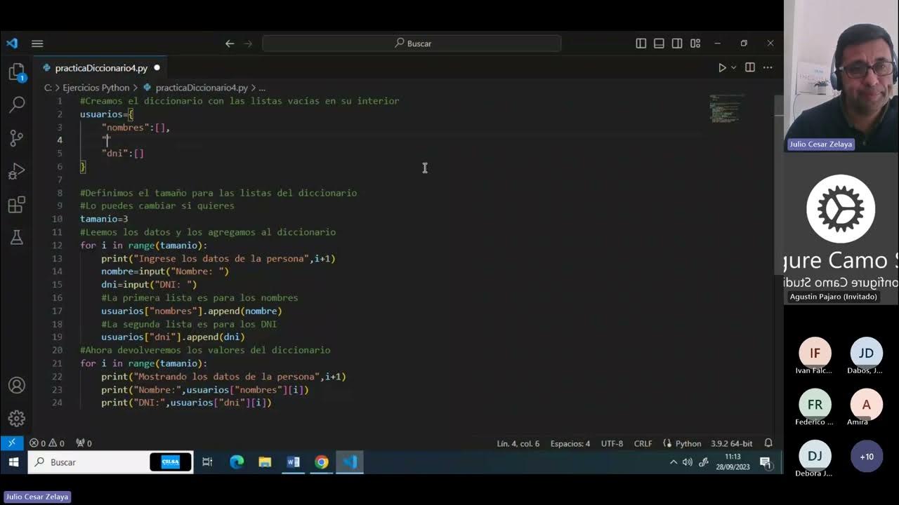 Curso de Programación con Python - Clase Virtual (28-09-2023 11 hs.) - YouTube