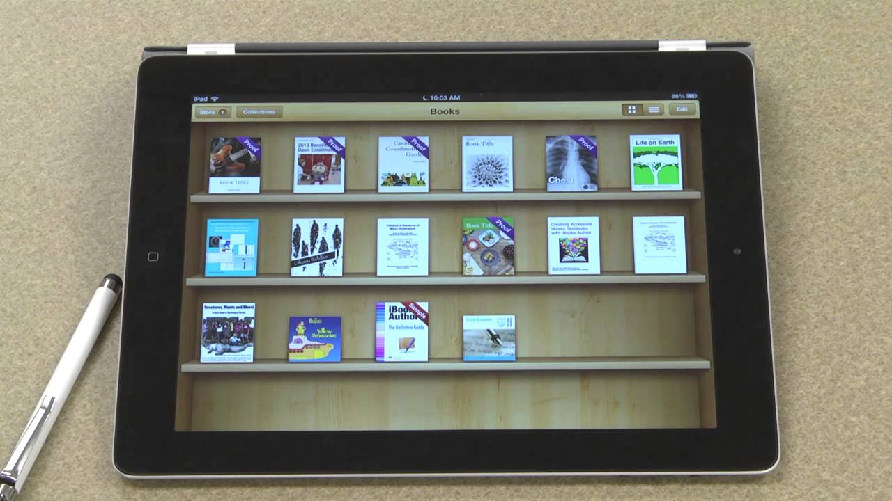 iBooks Bookshelf demo - YouTube