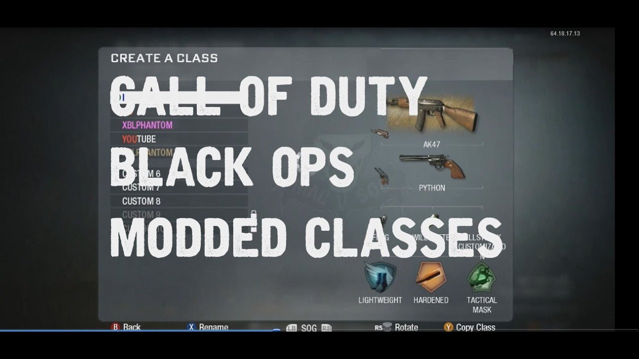 XBLPHANTOM | BO1 Recovery+God Mode | Xbox 360 - YouTube