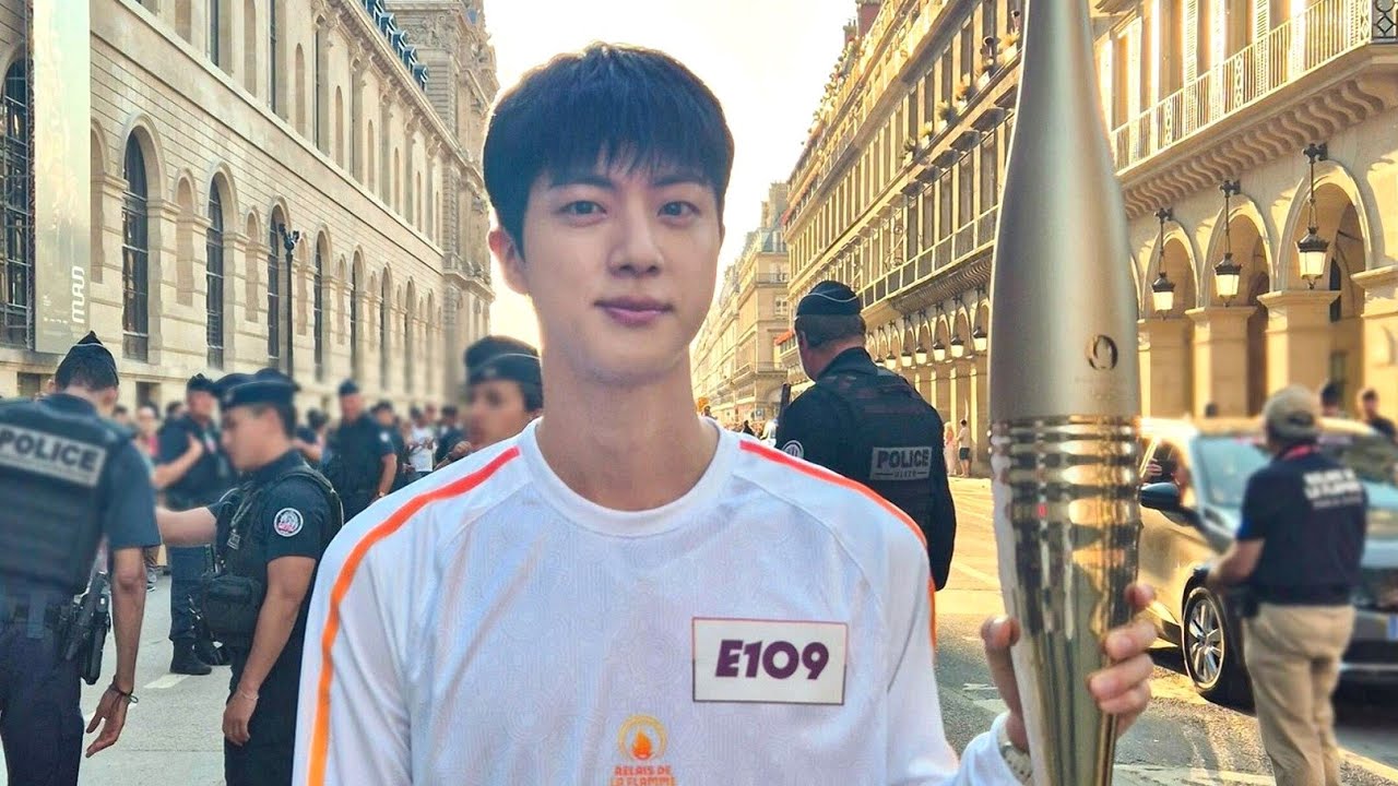 BTS Jin's Surprise Role at Paris Olympics His Nervous Moment 2024 ...