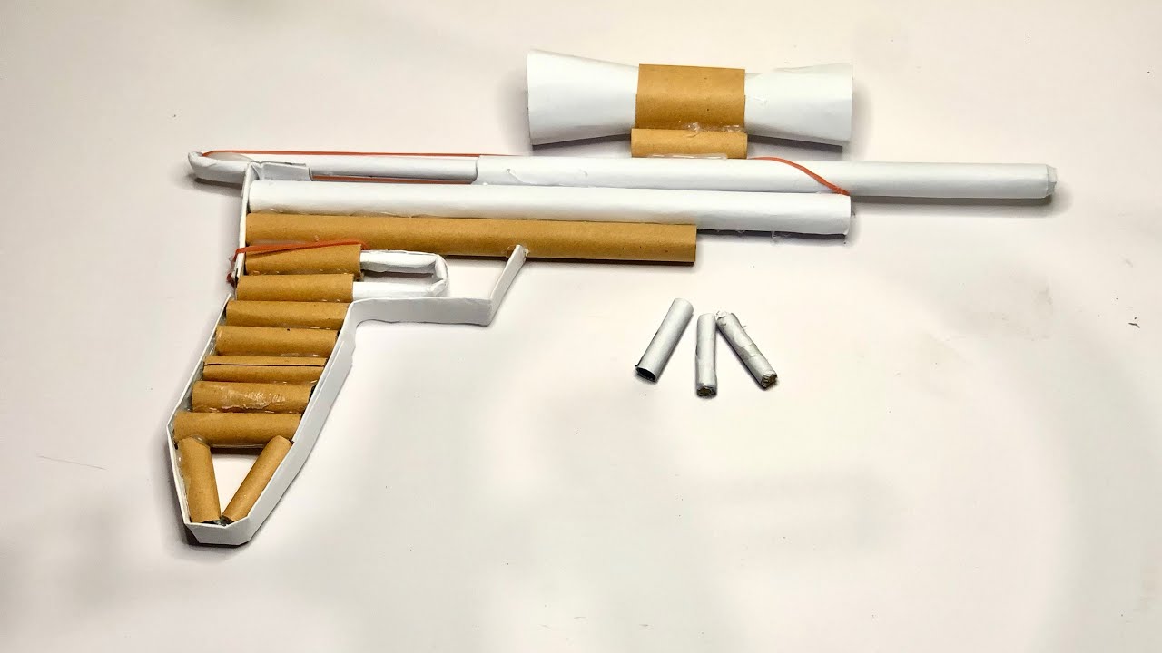DIY-MAKE A PAPER SNIPPER RIFLE THAT SHOOTING-EASY PAPER GUN TUTORIAL ...