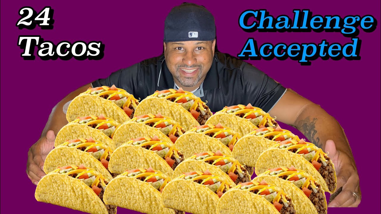 24 Taco🌮Challenge Accepted (Taco Tuesdays)😱먹방 - YouTube