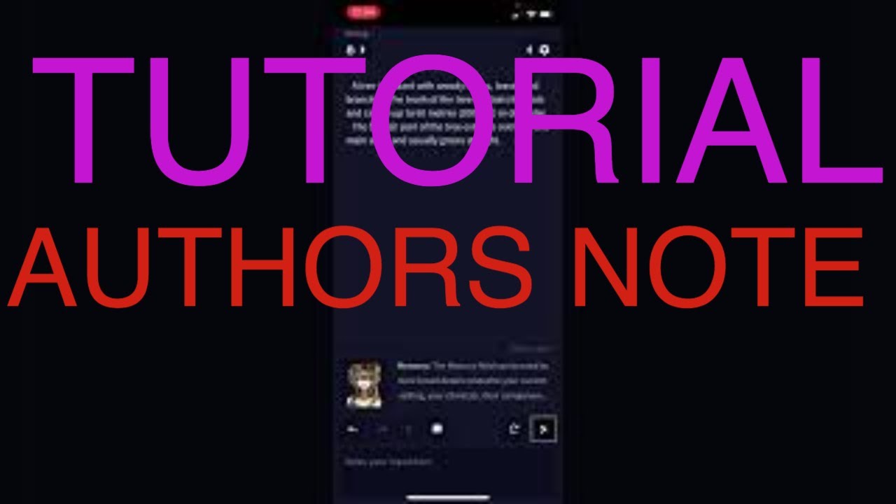 Tutorial how to use Authors Note: Novelai - YouTube