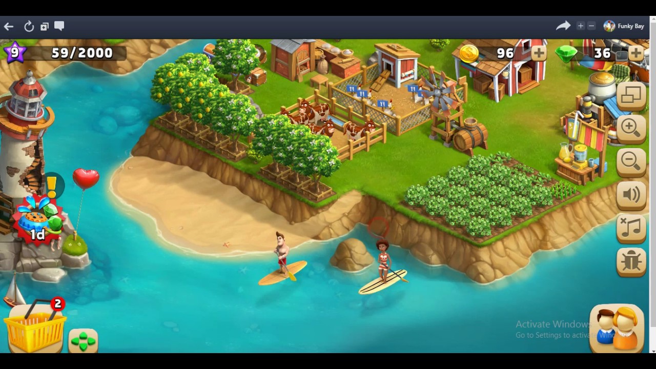 Funky Bay Part 8 Level Up 9 - YouTube