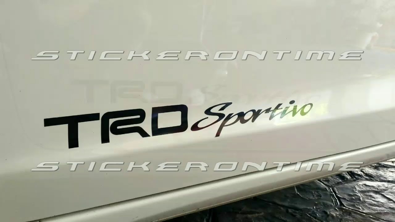 Sticker TRD Sportivo - YouTube
