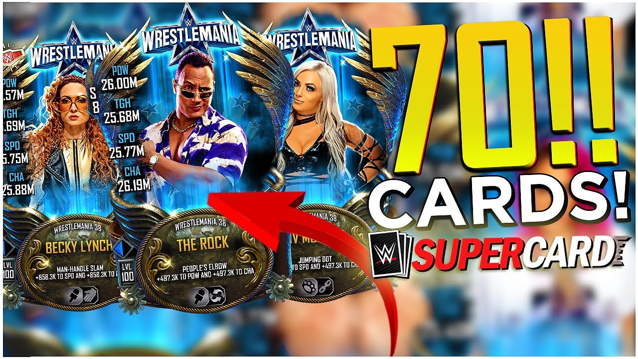 FIRST LOOK at ALL WRESTLEMANIA 38 CARDS!! WWE SuperCard Season 8 - YouTube
