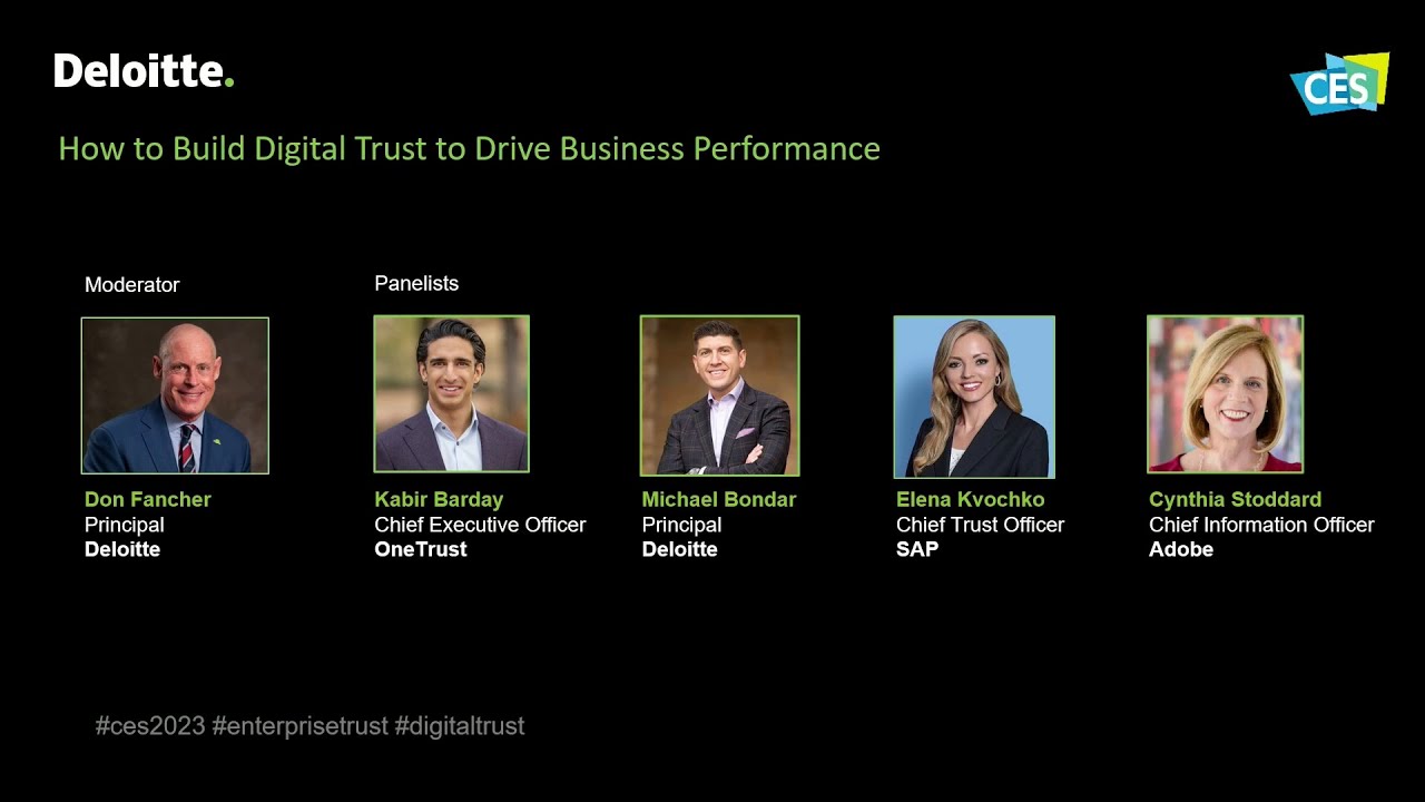 Deloitte at CES 2023: How to Build Digital Trust to Drive Business ...
