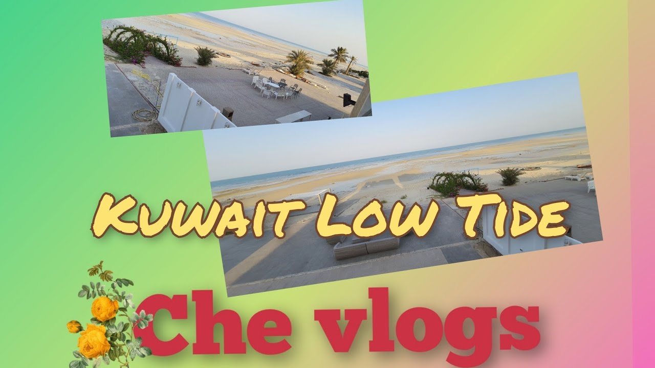 kuwait low tide - YouTube