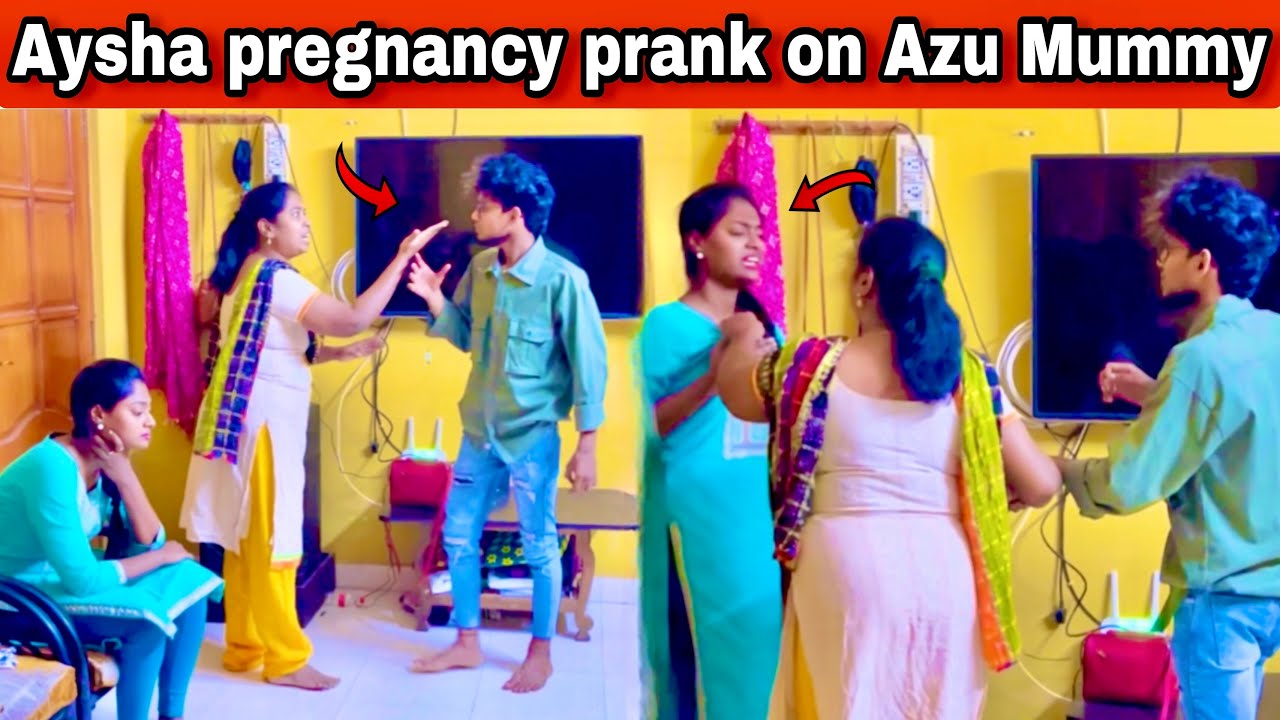 Aysha pregnant ah iruka😱😳 Enna manichidunga Amma🥹 prank gone wrong😱😳 Azu Aysha couple - YouTube